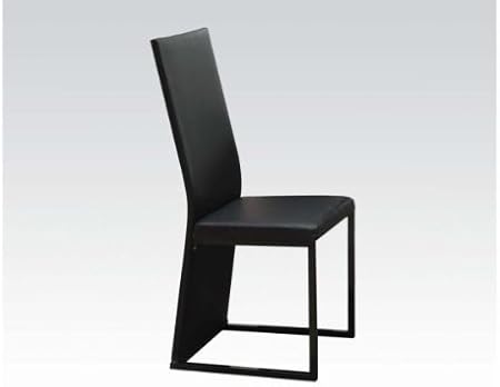 Amazon.com - Acme Furniture 60207 SIDE CHAIRS - SET OF 2 - Black PU ...