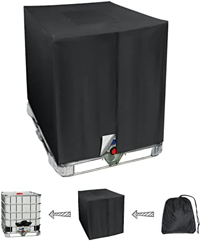 275 Gallon 1000L Water Tank Cover for Outside with Zipper IBC Tote ...