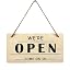 Amazon.co.jp: ATAK (Open Close) Stylish Double-Sided Reversible, Wooden ...