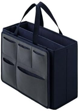 Amazon.co.jp: カウネット MTGバッグ サブバッグ付き スタンダード紺 1個 7396-7262 : ファッション