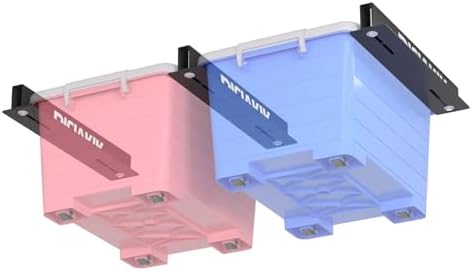 Amazon.com - TOPOWN Garage Ceiling Bin Storage Rack, Heavy Duty Tote ...