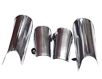 Amazon.com: metal medieval greek arm and leg guards new metal arm and ...