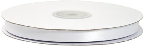 10mm x50m white double faced satin ribbon by 10MM Ribbon : Amazon.co.uk ...