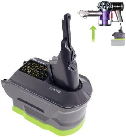 TPDL V7/V8 Battery Adapter, for Ryobi 18V ONE+ Battery Work for Dyson ...