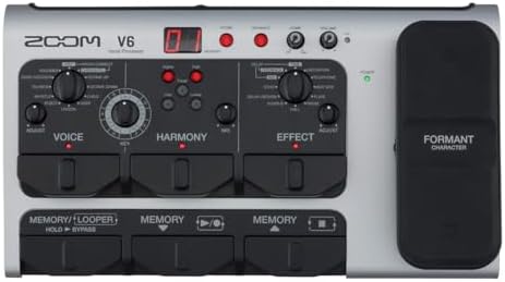Amazon.com: Zoom V6-SP Vocal Processor, Vocal Effects Pedal, Formant ...