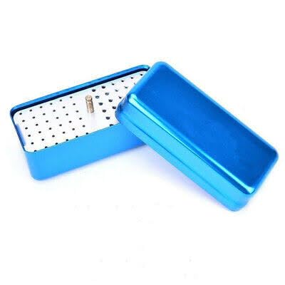 BUR HOLDER BOX/BUR BOX ALUMINUM 40 HOLES CLOSED TYPE BOX/PACK OF 1 SET ...