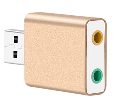 MABRON USB External Sound Card Audio Adapter Interface Converter with 3 ...