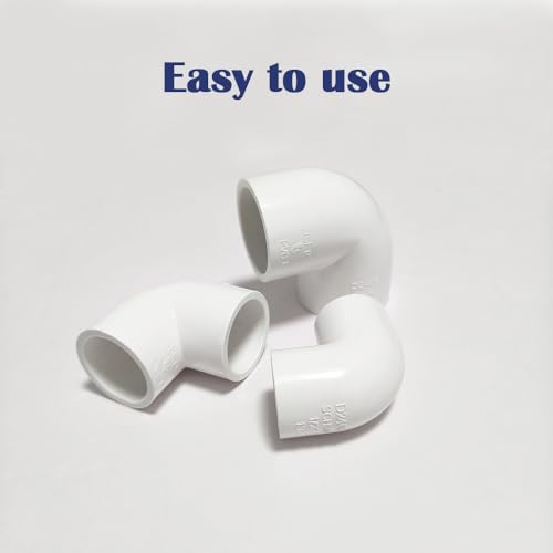 Snapklik.com : HayEastdor 8PCS 3/4 Inch White PVC Pipe Corner Fittings ...