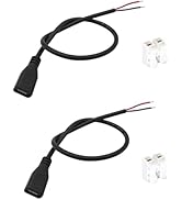 Amazon.com: ELNONE 2PCS USB Female Pigtail 2 Wire,0.3M/1Ft 20AWG USB 2. ...