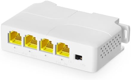 Binardat 4 Port Gigabit PoE Extender, 1 PoE in 3 PoE Out, IEEE802.3af ...