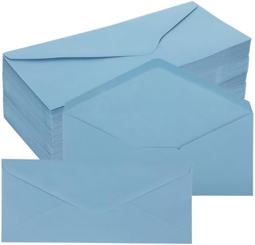 Amazon.com : Whaline 50Pcs Business Envelopes Dusty Blue Mailing ...