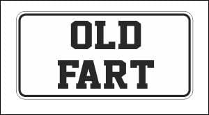 Amazon.com: 3 -Old Fart 2" x 1" Vinyl Decals Bumper Stickers : Automotive