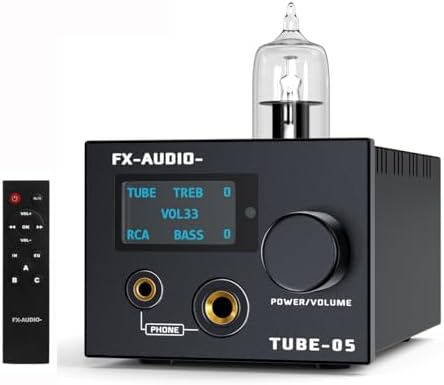 Amazon.com: Fosi Audio P3 Tube Preamp Headphone Amplifier Home Audio ...