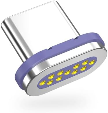 Amazon.co.jp: CIO マグネットシリコンケーブル専用取換端子 (USB Type-C, パープル) : パソコン・周辺機器