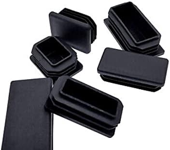 Scuba Rectangular Plastic Feet Leg End Cap/Bush for Chair, Table, Etc ...