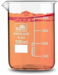 ISKO® Borosilicate Glass Beaker 500 ml (set of 2) : Amazon.in ...
