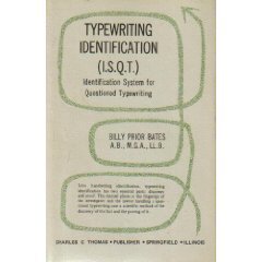 Typewriter Identification (I. S. Q. T. ) Identification System for ...