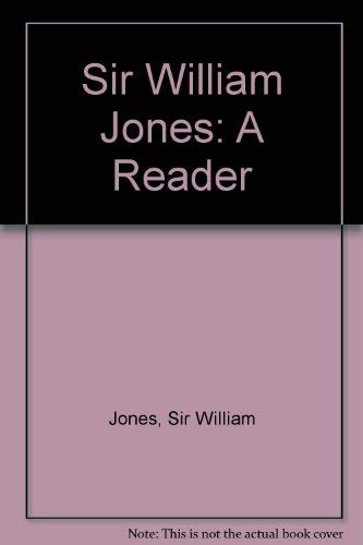 Buy Sir William Jones: A Reader Book Online at Low Prices in India ...