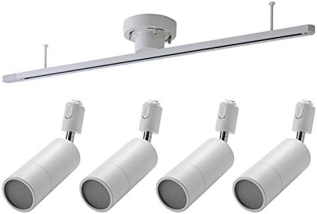 Amazon.co.jp : LOWYA ロウヤ スポットライト LED照明 ダクトレール用 4灯 シーリングライト 天井照明 白 ホワイト : ホーム＆キッチン