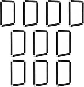 BLACK Snap Frame Picture Frame Clip Frame with Rounded Corners in 5 Sizes A0, A1, A2, A3, & A4 ...