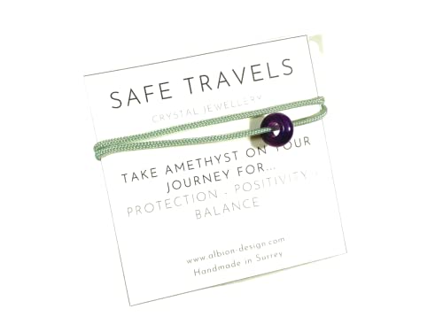 Albion Design - Travellers Crystal Bracelet - Safe Travel Bracelet ...