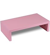 Amazon.com: HAZCOVE Dual Pink Monitor Stand, Computer Monitor Stand ...