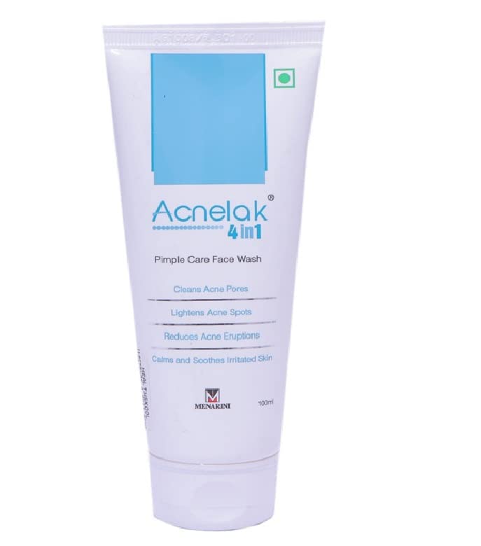 Acnelak 4 in 1 Pimple Care Face Wash (100ML) For Cleans acne Pores ...