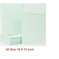A3 size cloth line courier cover -(16 X 12 Inch,Green,10Pieces ...