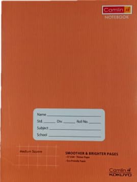 Camlin Kokuyo Notebook - A5, Soft Cover, Brown, 72 Pages, 24 x 18cm ...