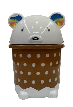 KPA Table Top Dustbin Mini Table Dustbin with Swing Lid for Kids Study ...