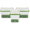 Rubbermaid FreshWorks Produce Saver Food Storage Containers, 3-Piece ...