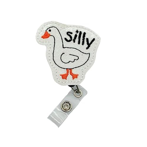 Amazon.com: Silly Goose Badge Reel, Retractable Funny ID Holder ...