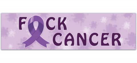 Amazon.com: F**k Cancer Sticker Decal | Ribbon | all colors | vinyl ...