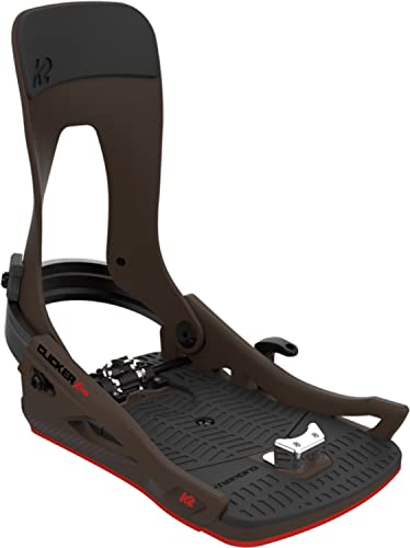 Snapklik.com : K2 Clicker X HB Step In Mens Snowboard Bindings Brown Sz L