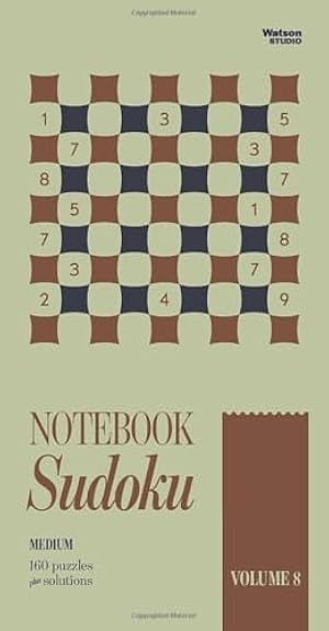 Notebook Sudoku Vol. 8: Medium Sudoku for travelers | TN Insert sized ...