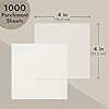 Amazon.com: Juvale Precut Parchment Paper Sheets - 4 x 4 in Parchment ...