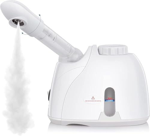 Gleam & Grace Facial Steamer with Nano Ionic Steam, 360 Degree Nozzle ...