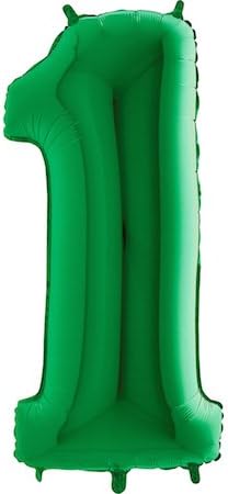 Amazon.com: Giant Green Number '1' Balloon Decoration - Party Supplies ...