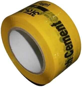 pmw - Concrete Tape For Slab - Construction Tape - 3 Inch Size - 100 ...