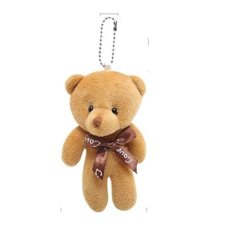 Cotton Cute Mini Soft Teddy Bear Keychain Keyrings For Kids Children ...
