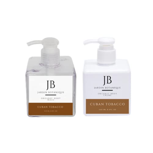 Amazon.com: Cuban Tobacco Organic Body Wash & Body Crème Set (8 Oz Body ...