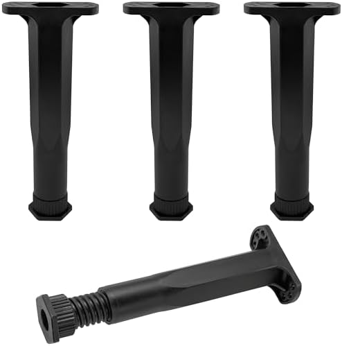 DDHOMIN 4 PCS Adjustable Plastic Support Legs for Bed Frames, Sofa ...