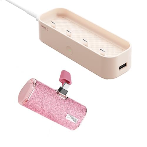 Amazon.com: iWALK USB C Portable Charger, 4500mAh Ultra-Compact Small ...
