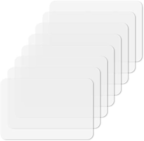 SUI-lim 8PCS Clear Placemats Plastic Table Mats Washable for Dining ...