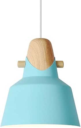 Amazon.co.jp: Macaron Chandelier E27 Base Pendant Light Fixture Oak ...