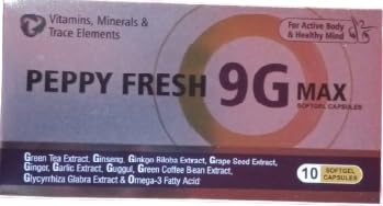PEPPY FRESH 9G MAX SOFTGEL VITAMINS, MINERALS & TRACE ELEMENTS CAPSULES ...