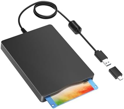 Amazon.com: Tendak Floppy Disk Reader, 3.5 inch External USB & Type-C 1 ...