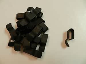 Amazon.com: Trailer Wire Frame Clips 3/8" - Pack of (20) Steel, Black ...