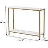 Amazon.com: loglus Console Table for Entryway, Faux Marble MDF Sofa ...