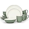 Amazon.com | Noritake Colorwave Green 16-Piece Set - Coupe, Service for ...